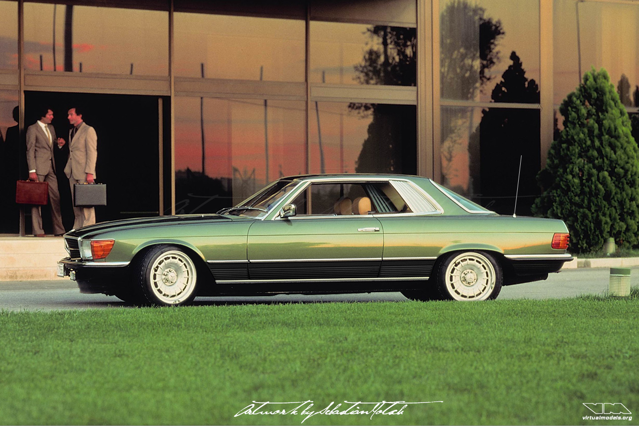 Mercedes-Benz C107 450 SLC with custom top chop | VirtualModels
